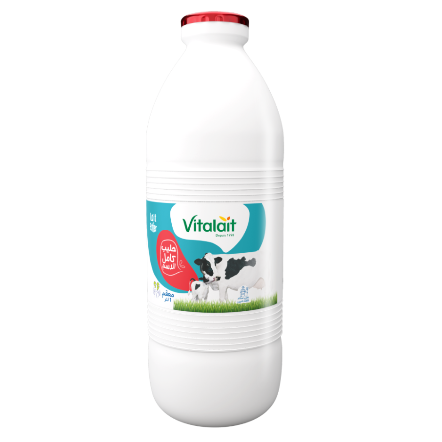 Lait 1/2 Ecrémé Bouteille 1L | Vitalait