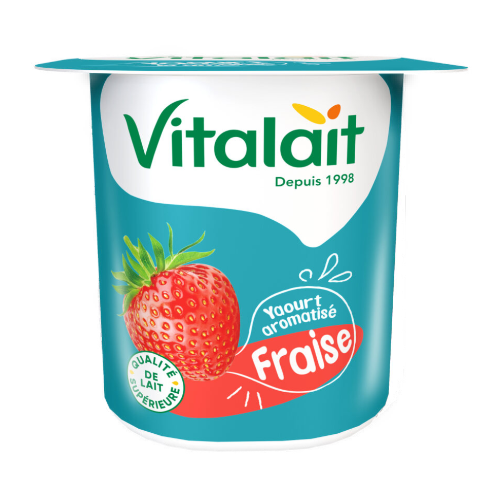 Yaourt Aromatisé Fraise 100g | Vitalait